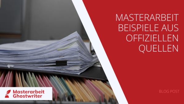 Masterarbeit Beispiele ⚡ PDFs von führenden Universitäten